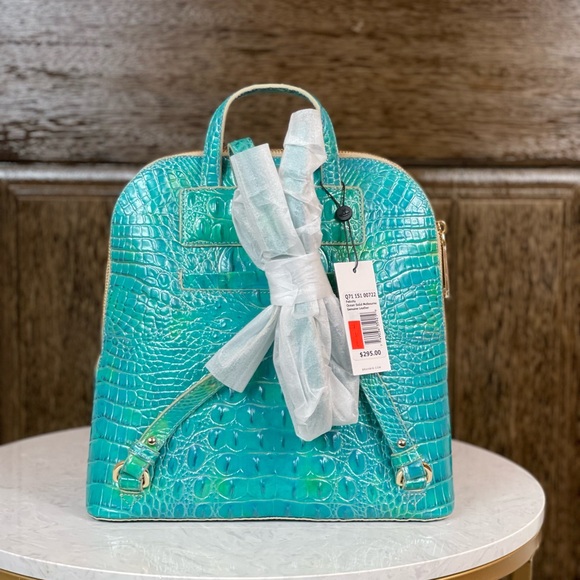 Brahmin | Bags | Brahmin Ocean Solid Melbourne Felicity Backpack Nwt ...